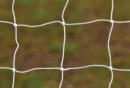 Wembley Style Football Goal Nets, White - 3mm