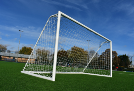 Aluminium Football Goals, Freestanding - 80mm OD