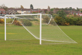 Aluminium Elliptical Socketed Football Goals | Senior & Junior Sizes